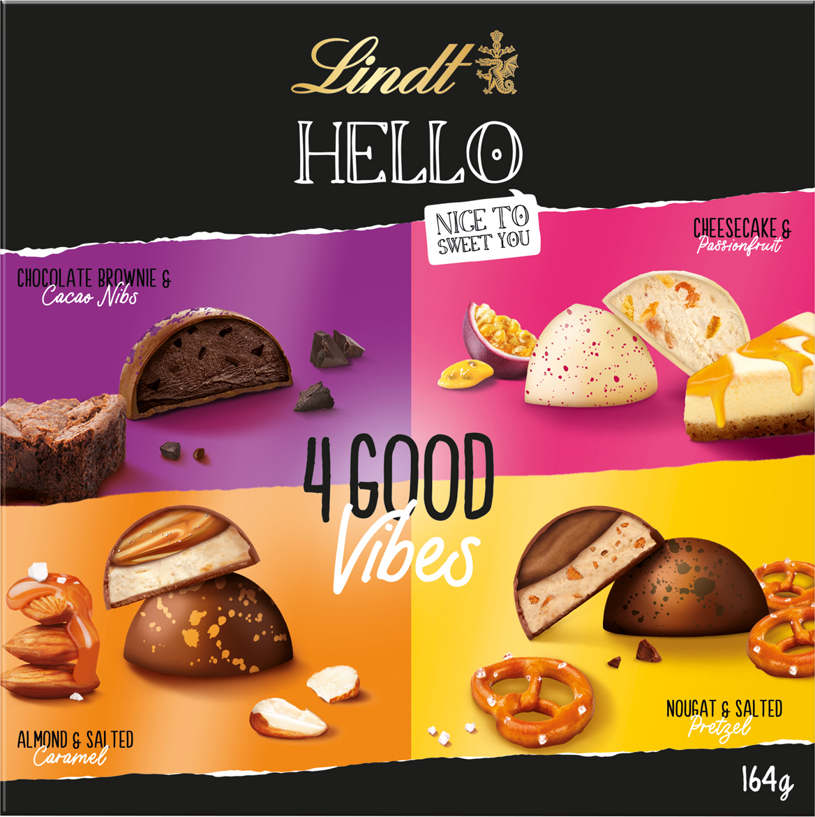 Lindt HELLO Mixture 4 Good Vibes 164g | Kaufland.pl