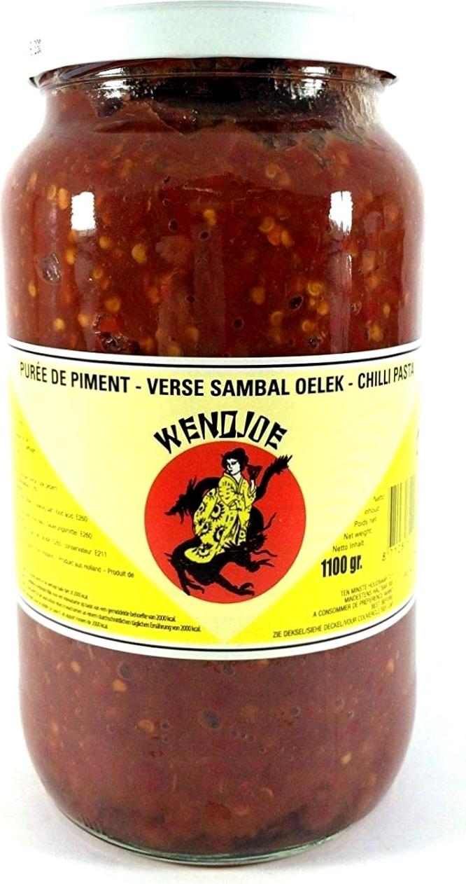 Wendjoe XXL Glas Sambal Oelek - SCHARF / Chilli Paste