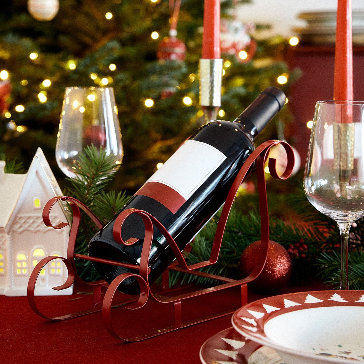 Stojan na víno HOLY STORY Sledge 12x26x17 cm | Kaufland.sk