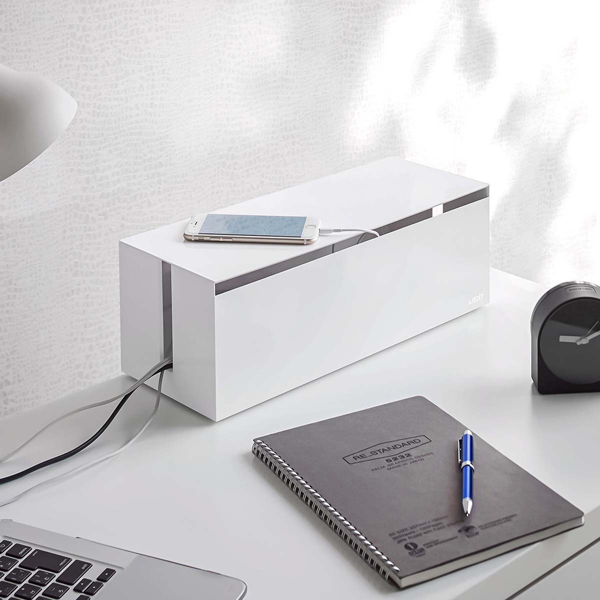 Yamazaki Web Cable Box, biały Kanały kablowe