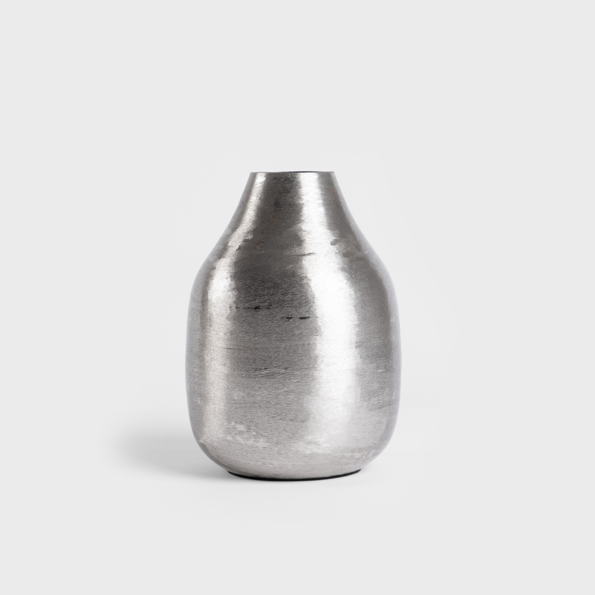 HOMLA Wazon GIRONA metalowy srebrny 15x15x21 | Kaufland.pl