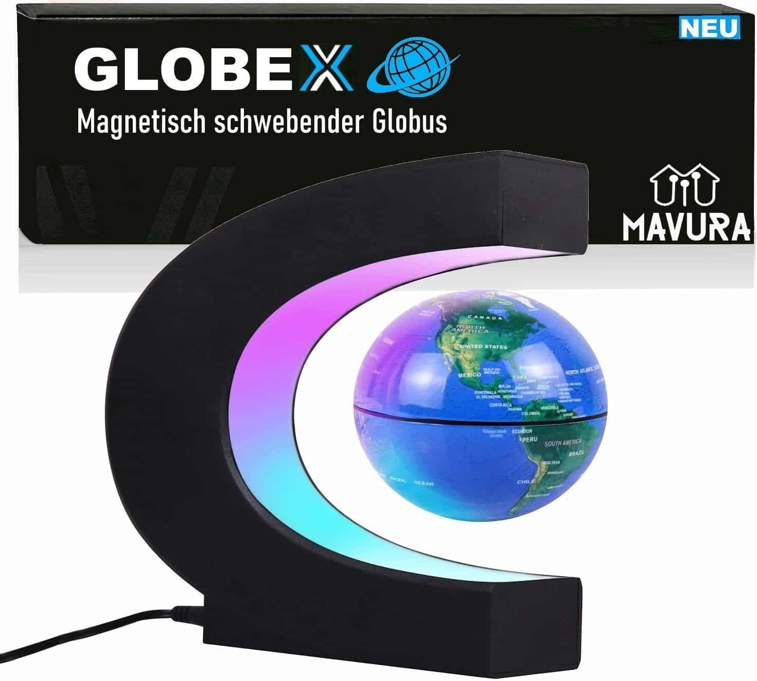 GLOBEX schwebender Globus Magnetische Weltkugel schwebend