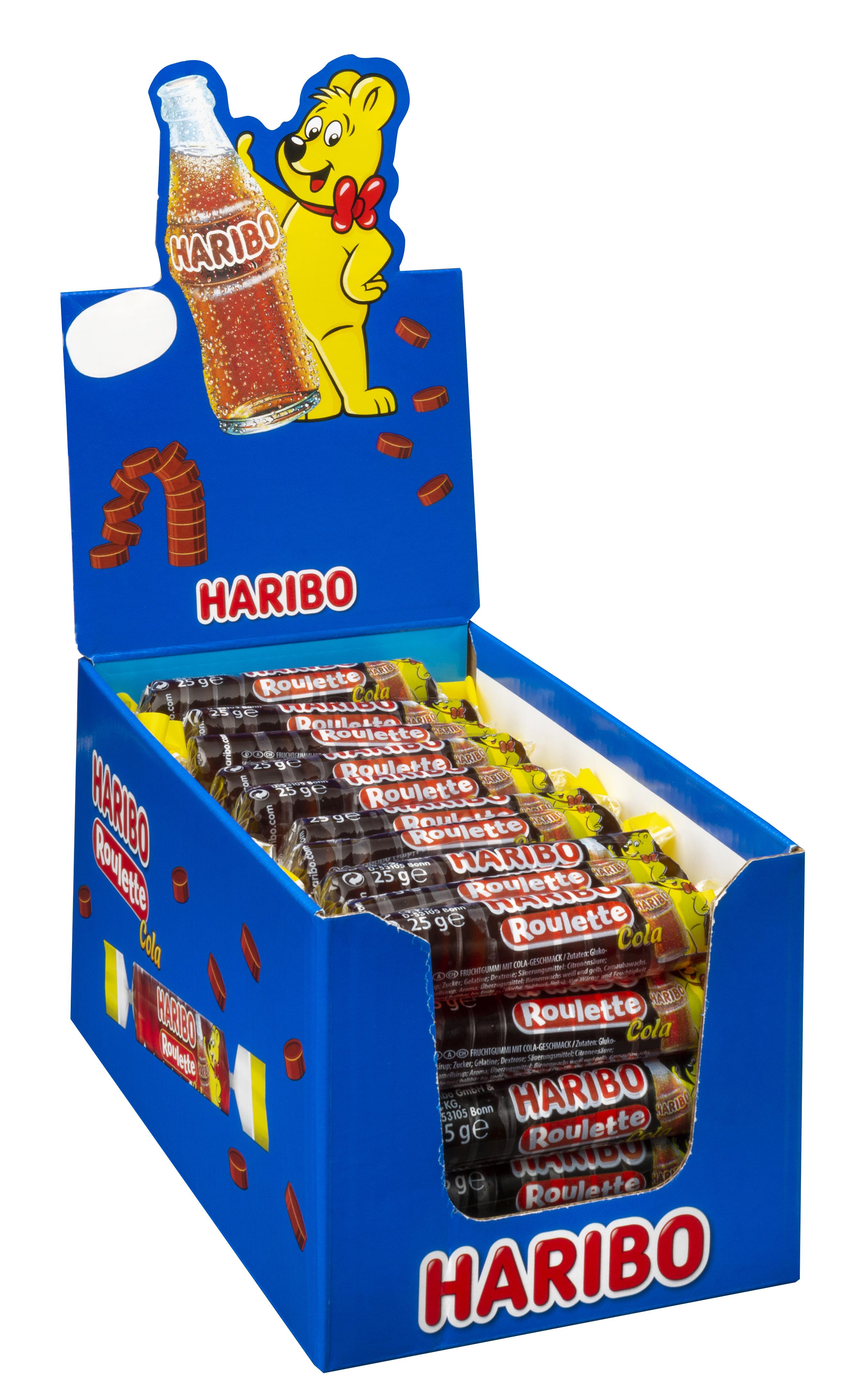 Haribo Happy Cola Rolls ovocné žvýkačky s kolovou příchutí