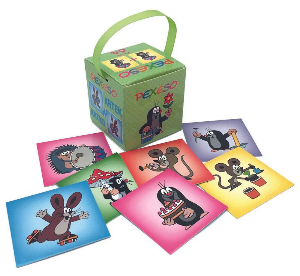 Gioco da tavolo di carta Pexeso Mole 32 coppie di immagini