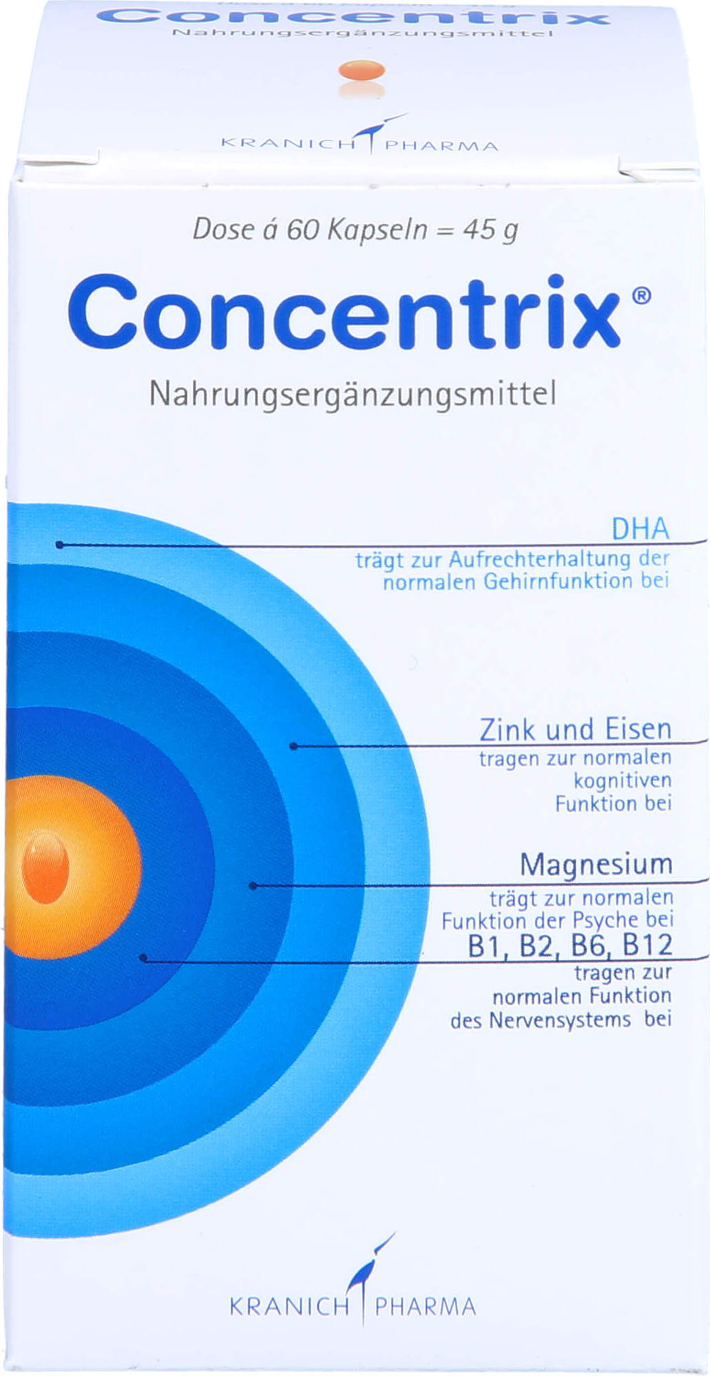 Concentrix Kapseln für Konzentration und Aufmerksamkeit, 60