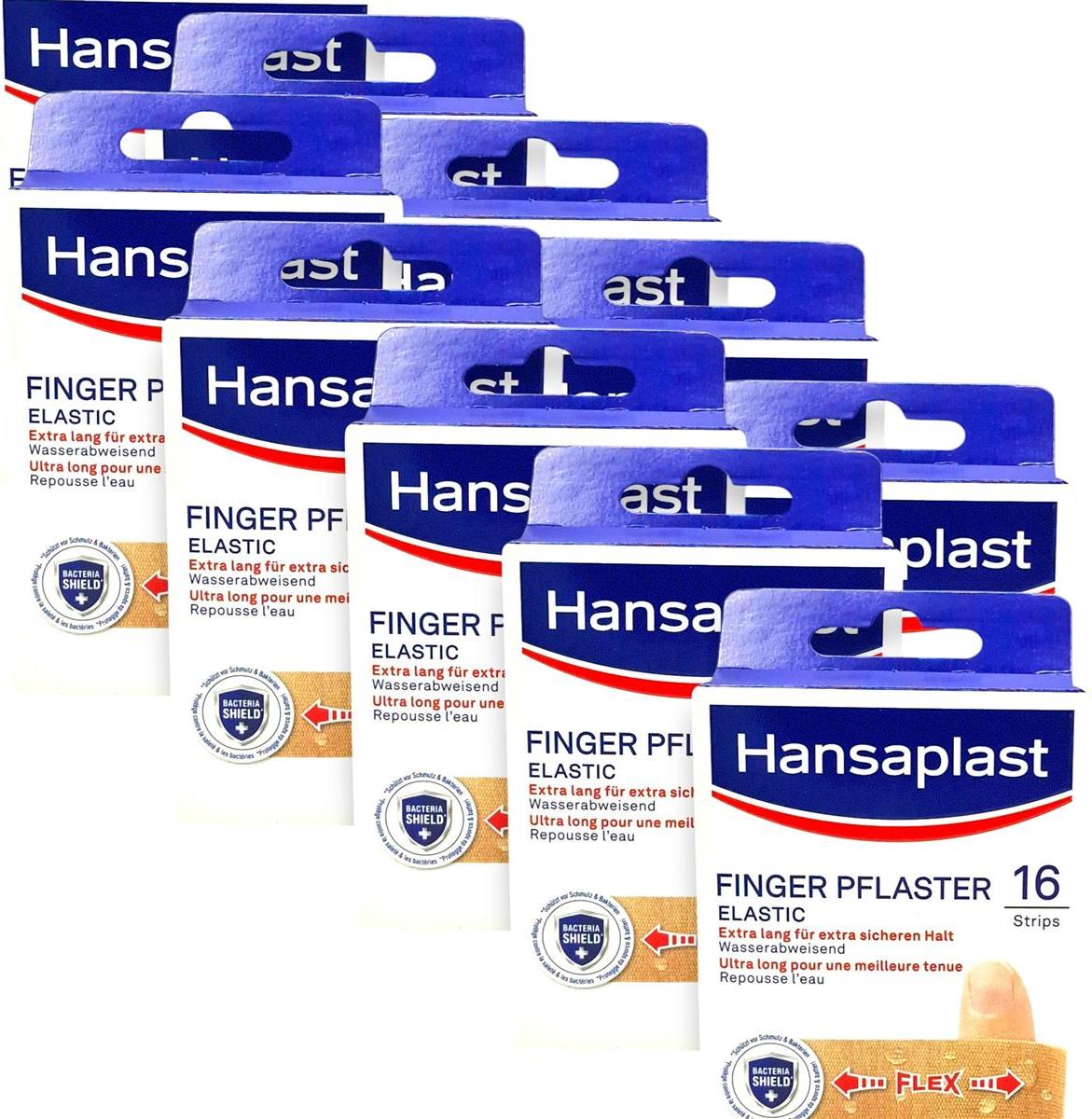10x Hansaplast Fingerpflaster 10x 16er - Elastic Finger