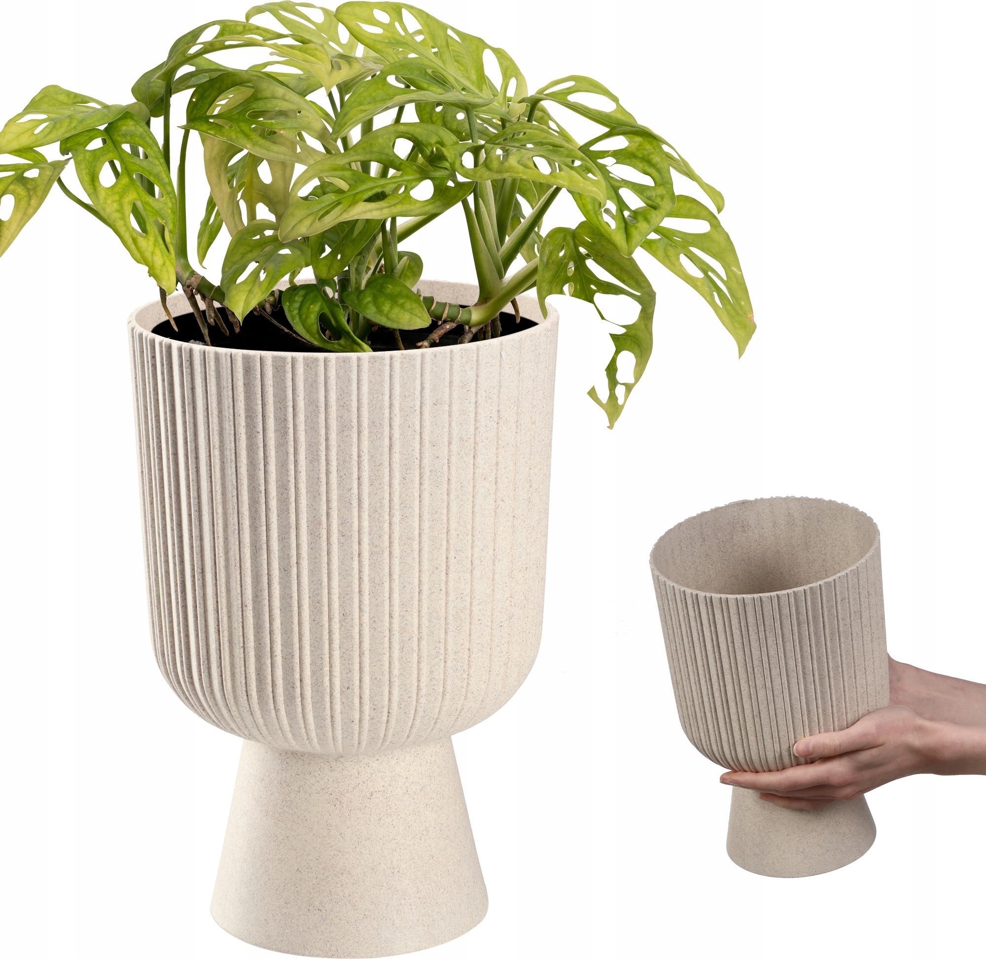 KADAX Pot de fleurs en forme de calice "Golem Eco", en
