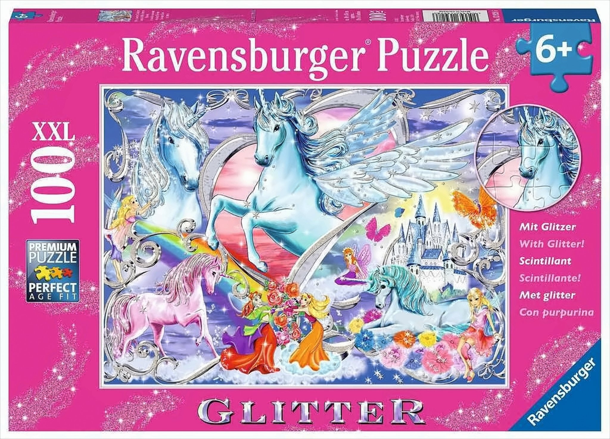 100 pièces Ravensburger Kinder Puzzle XXL Glitter Les plus