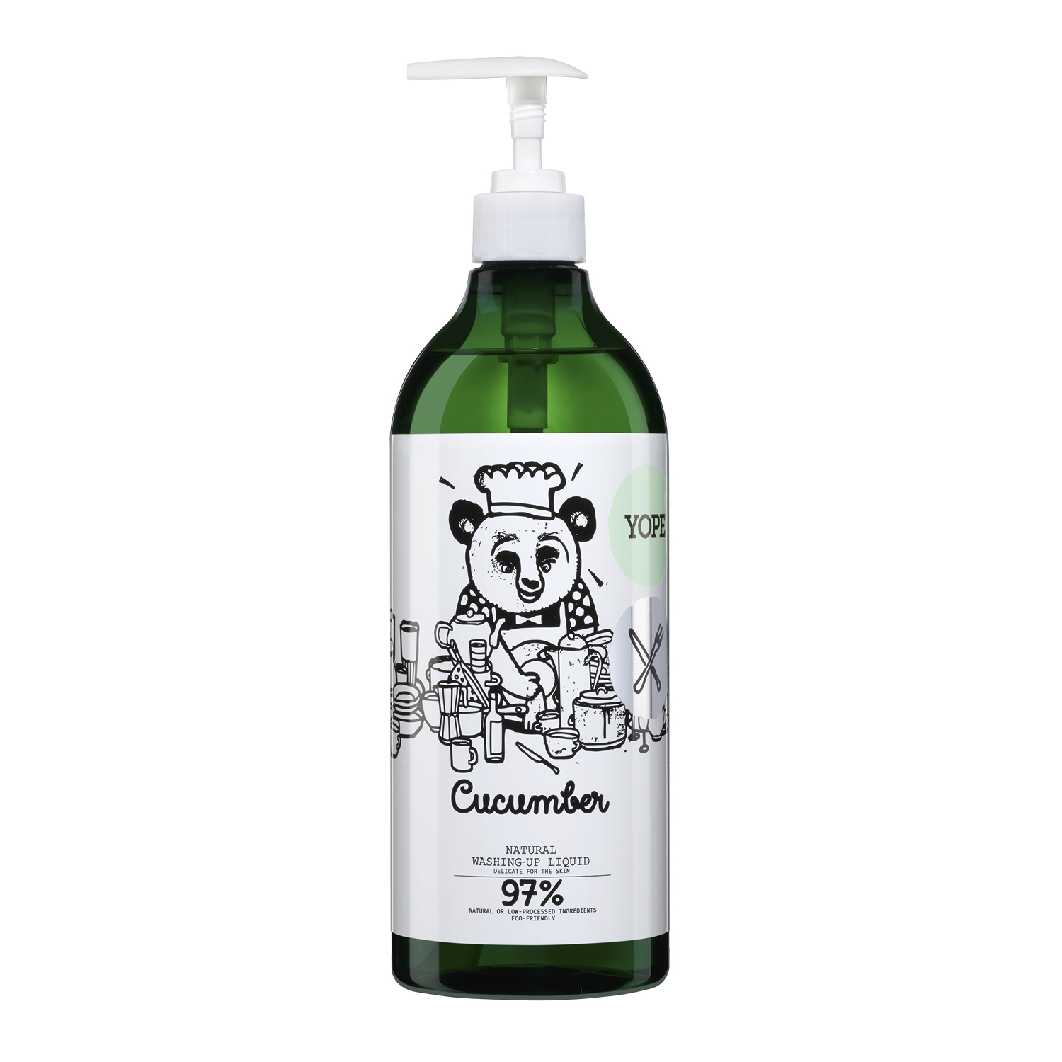 YOPE Küche Natürliche Geschirrspülmittel Gurke 97% 750ml