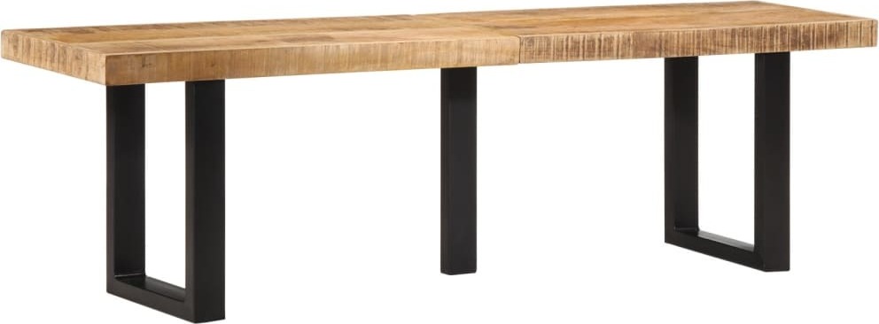 Möbel Bank 160 cm Raues Mangoholz und Stahl - | Kaufland.de