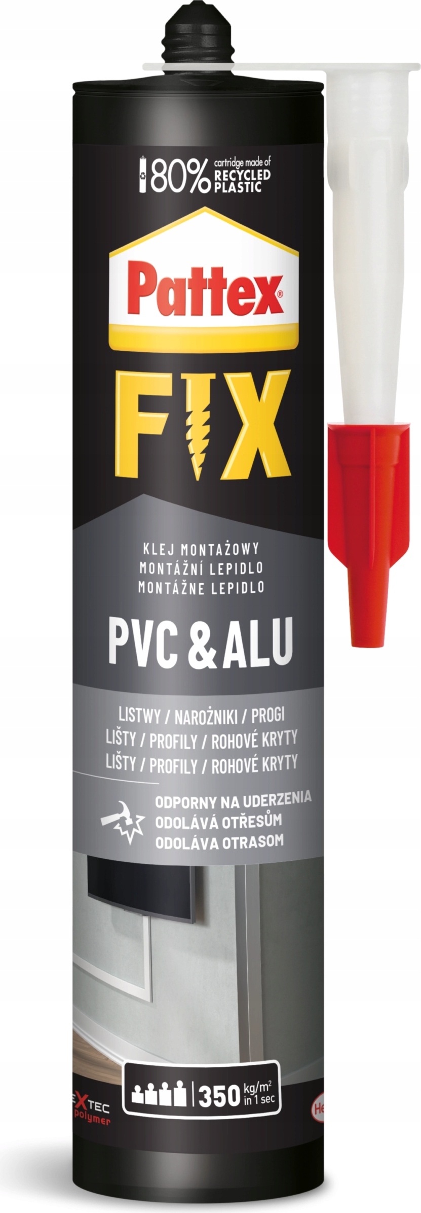 Pattex Fix PVC ALU Montagekleber 440g Weiß Polymerkleber