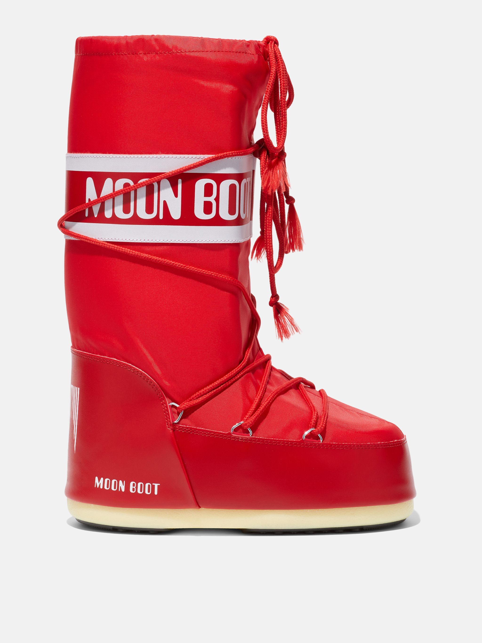 Icona Moon Boot In Nylon Červený Stivali
