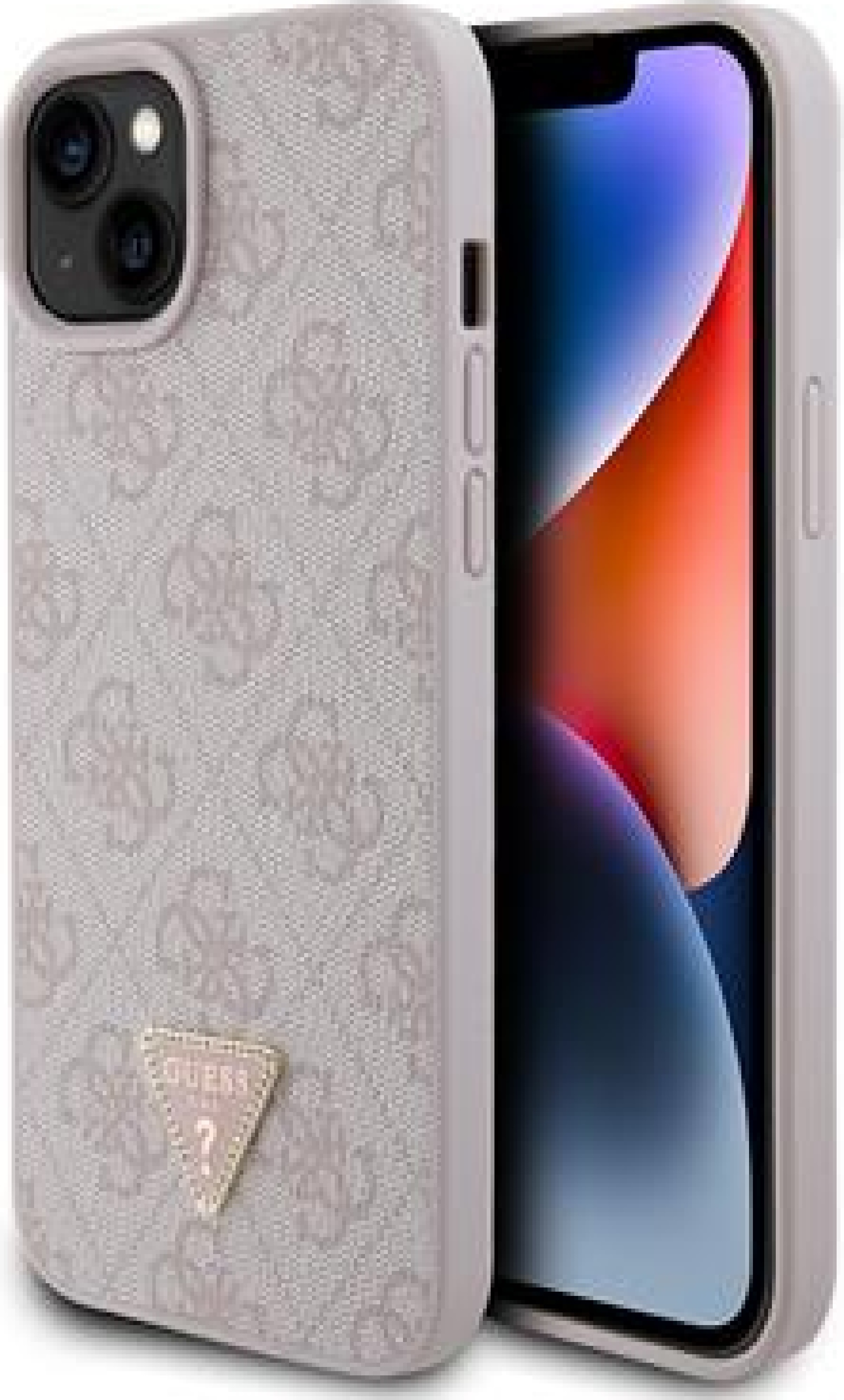 Guess PouchPoliuretano4G Strass Triangolo Metallo Logo