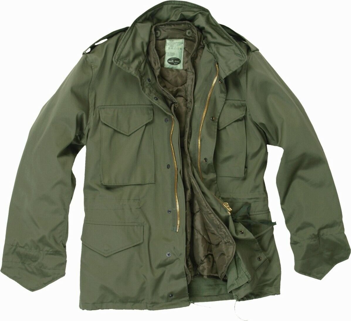 Veste militaire Mil-Tec M-65 Style olive : L Vestes outdoor
