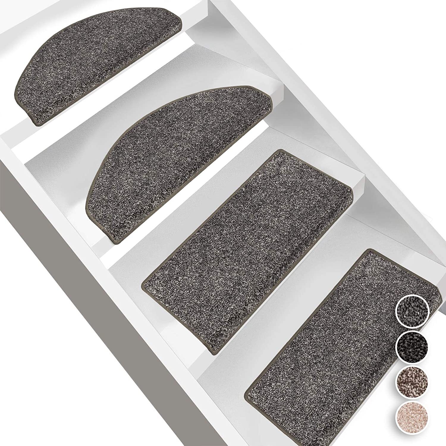 Stufenmatte Lyon Grau 77 23 x 65 cm Halbrund | Kaufland.at