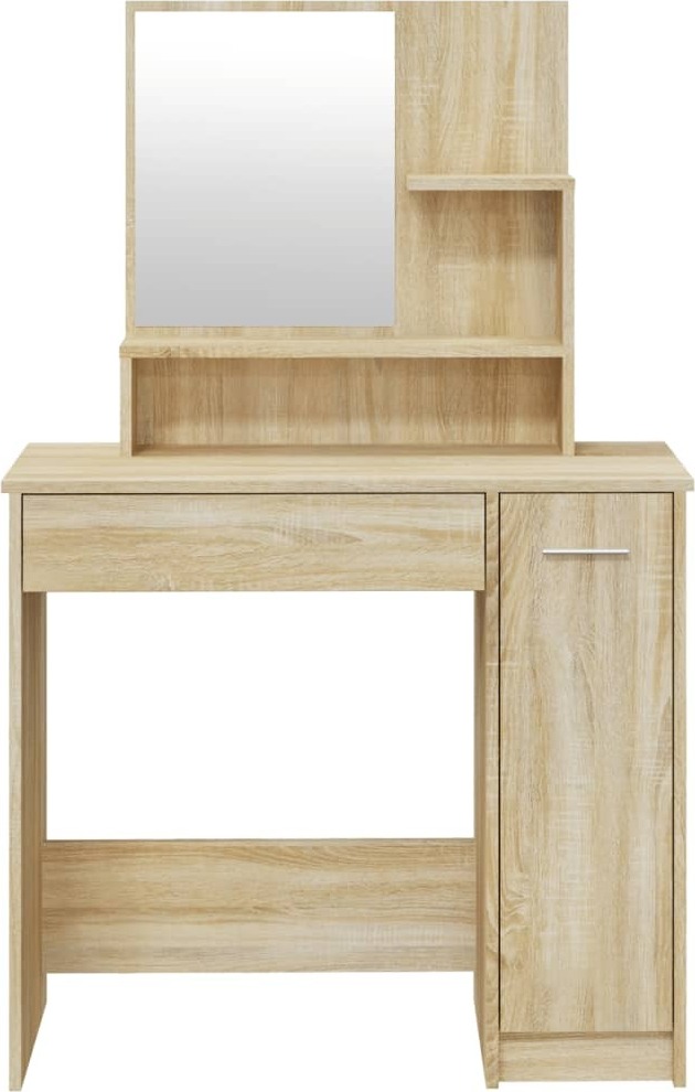 vidaXL Toaletný stolík so zrkadlom Sonoma Oak | Kaufland.sk