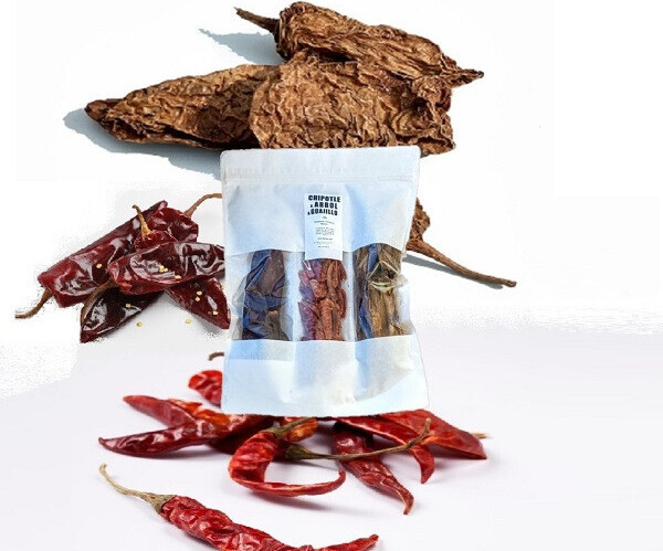 TriPack Chili Chipotle, Piment Guajillo Tree 100g Chilis