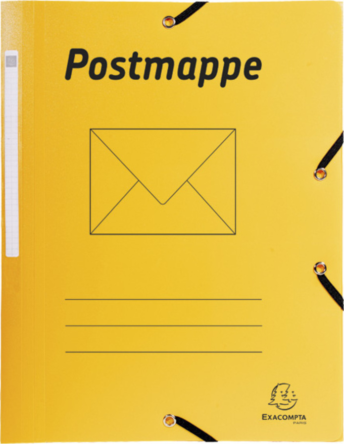 Cartella postale A4 in polipropilene giallo