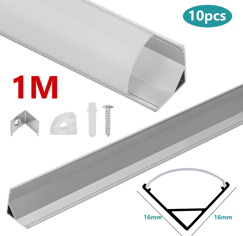 TolleTour 10x1m LED hliníkový profil LED pás Vnútorné