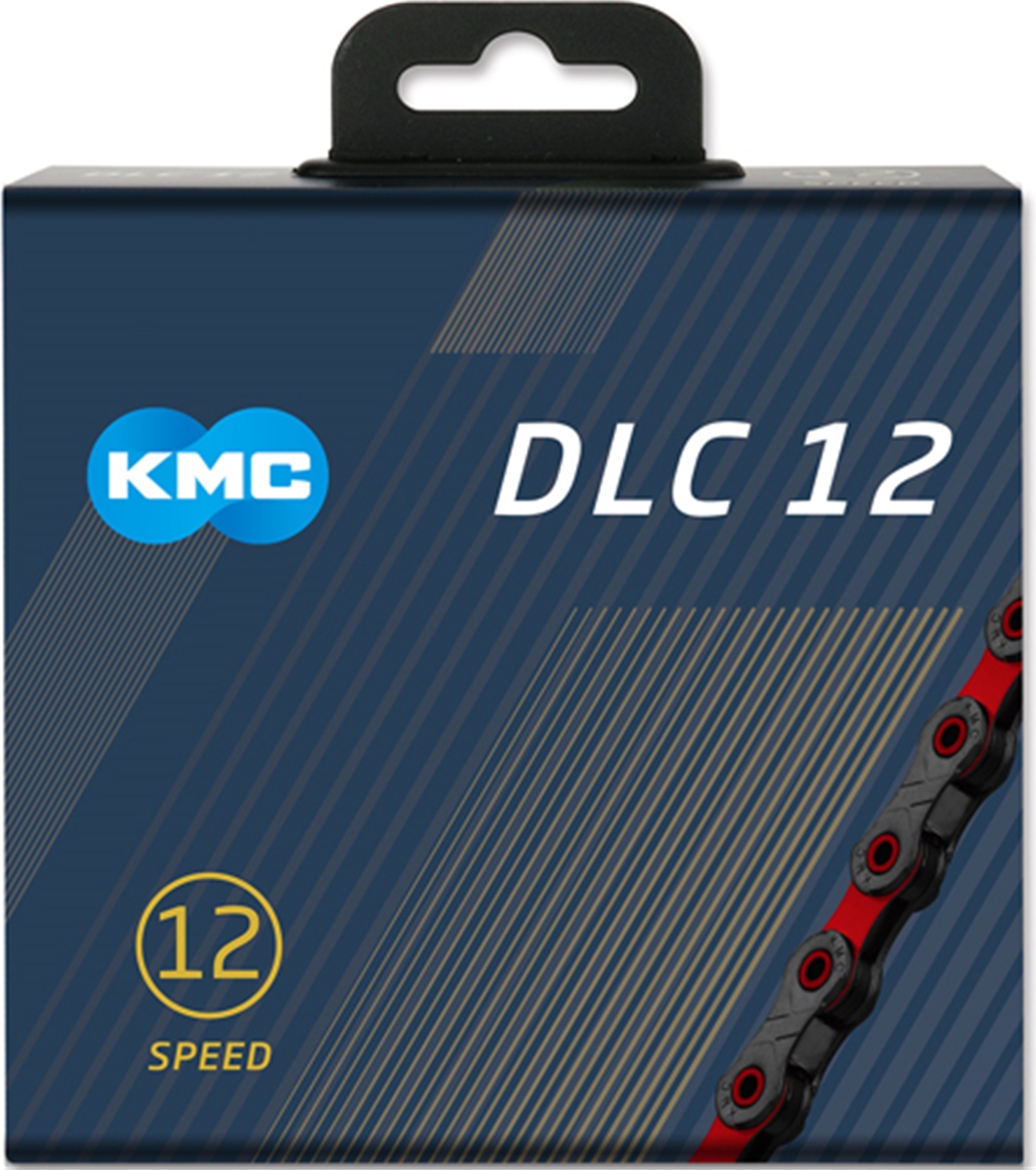 KMC Kette "DLC12" 12-fach, 1/2" x 11/128", 126 Gli schwarz