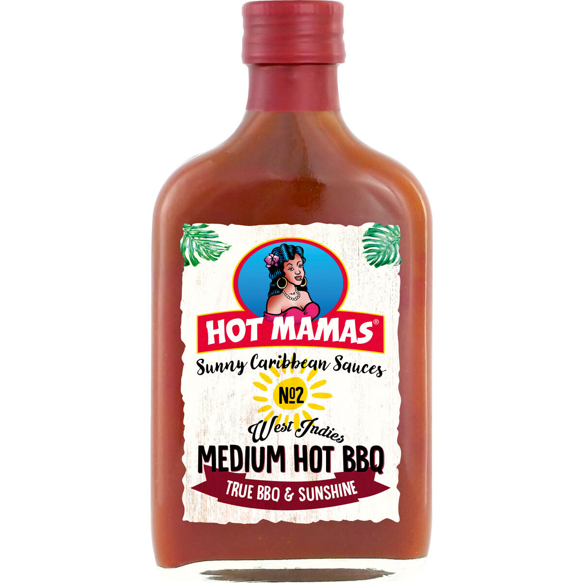 Hot Mamas Sunny Caribbean Sauces Medium Hot BBQ Bouteille