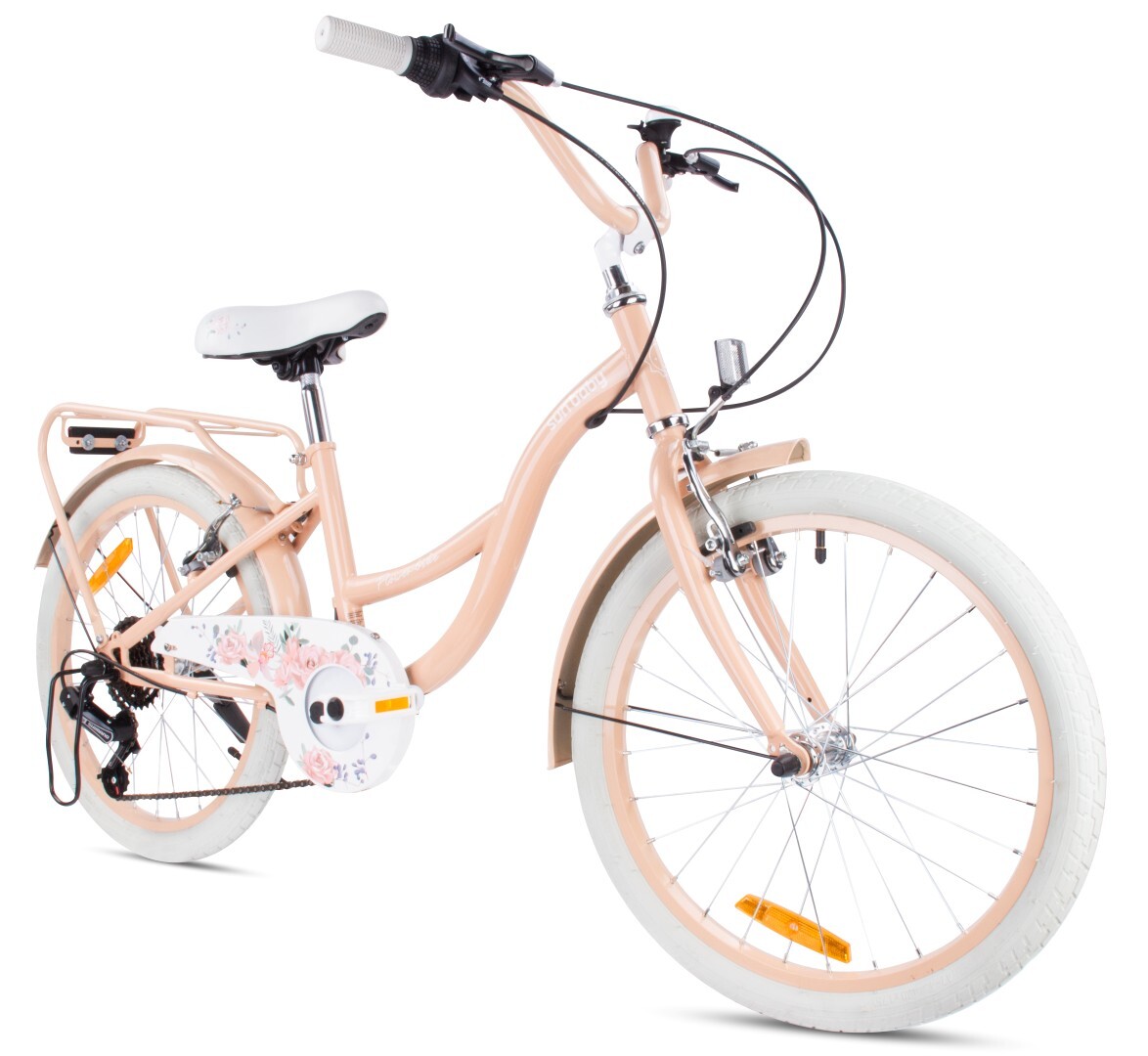 Vélo de fille 20 pouces avec SHIMANO 6 vitesses Flower Bike