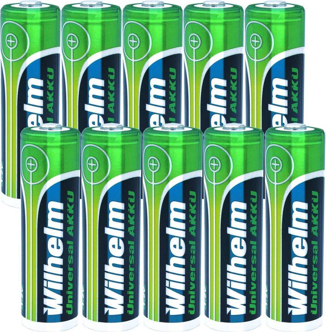 10 AA Mignon AKKU Wilhelm Universal Batterien | Kaufland.de