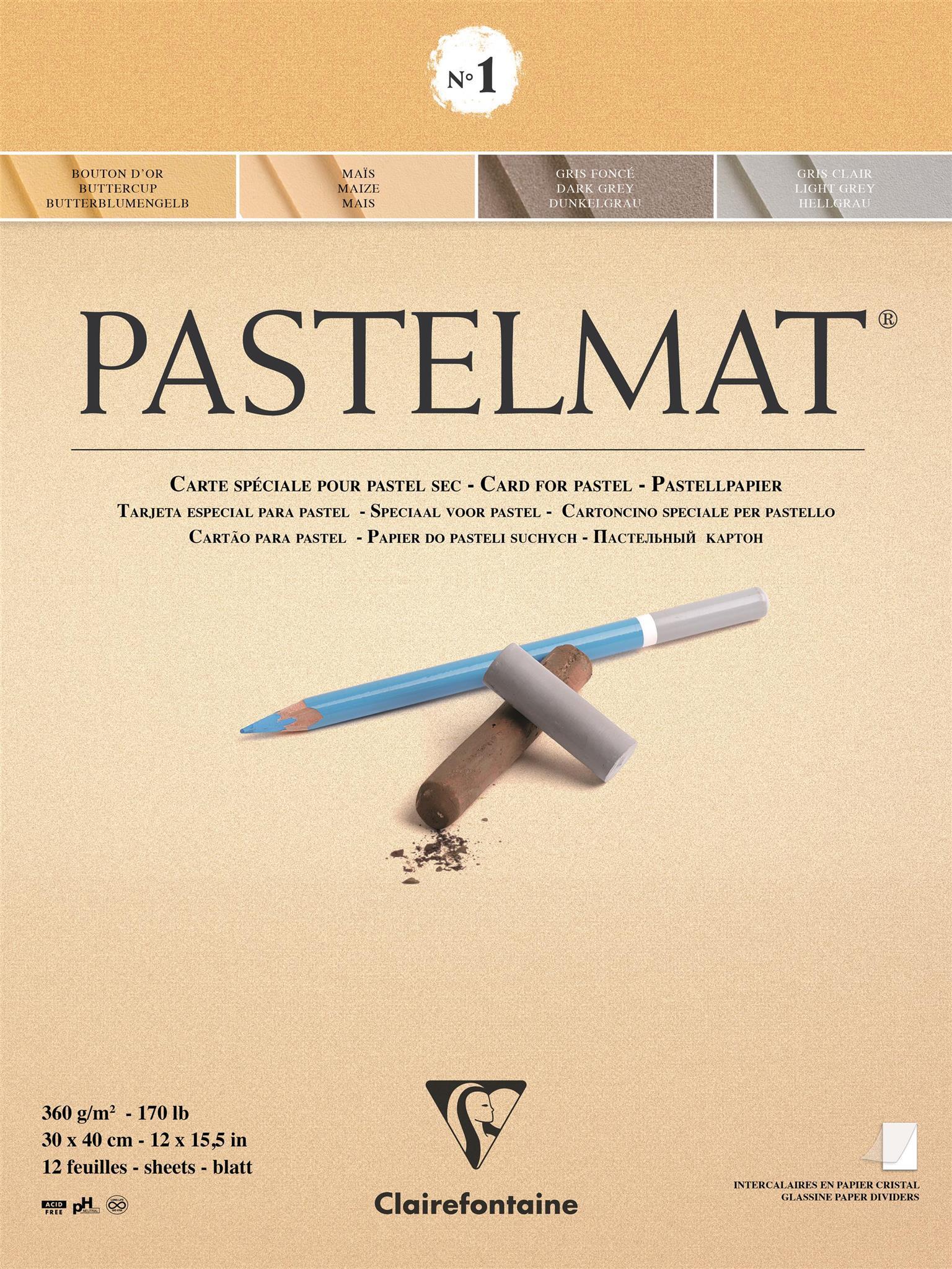 Clairefontaine Pastelmat N°1 30x40 360g 12 fogli