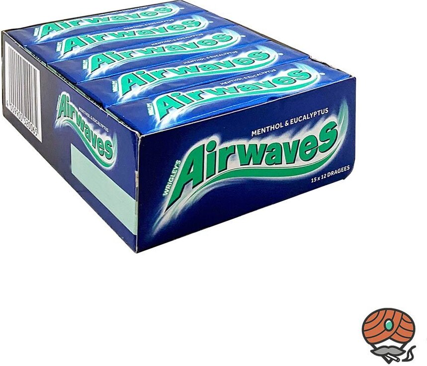 AIRWAVES Mentol Eukalyptus (2x15)x12 pastiliek (vystavená