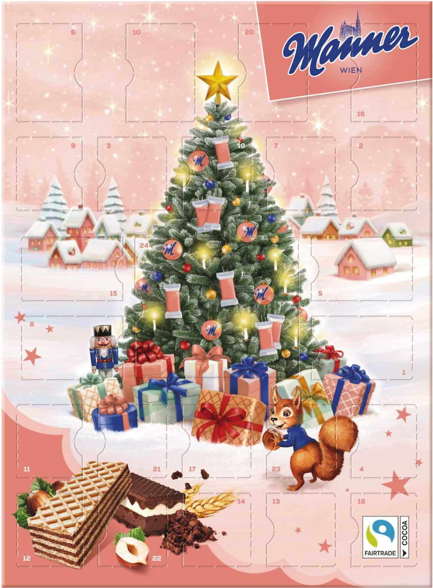 Manner Adventskalender (345g Packung) Süße Adventskalender