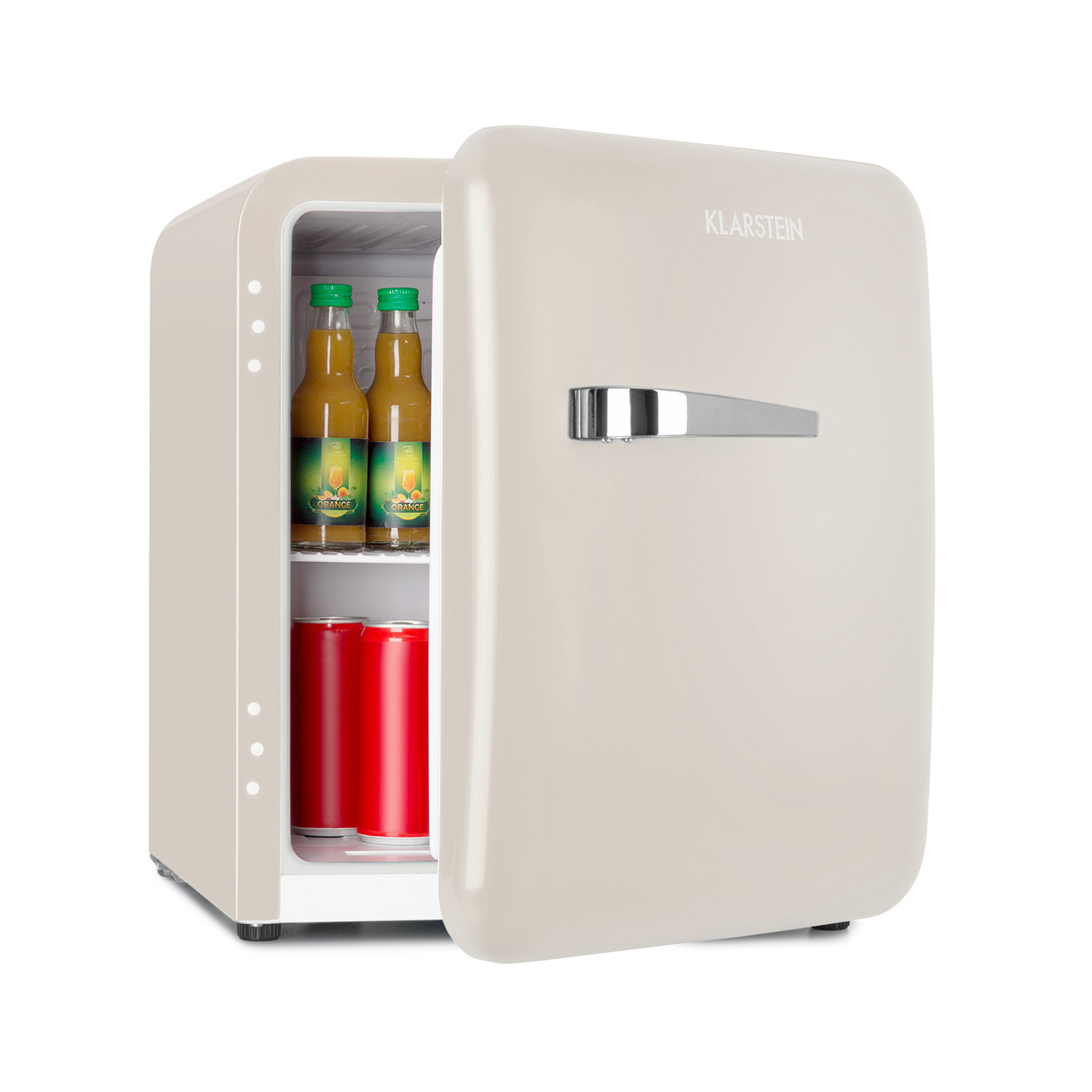Klarstein Mini chladnička, 48 l, malá, tichá chladnička do