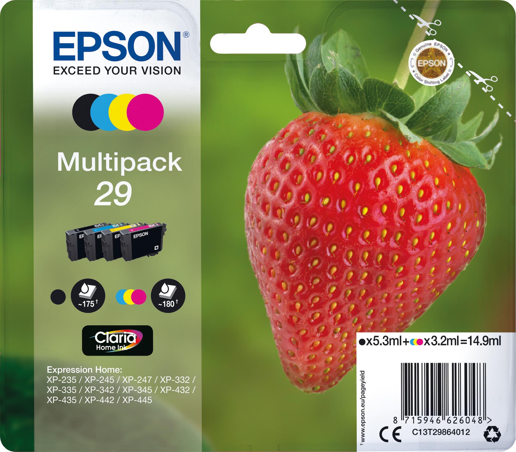 Epson 29 Multipack - 4-pak - czarny, żółty, cyjan, magenta
