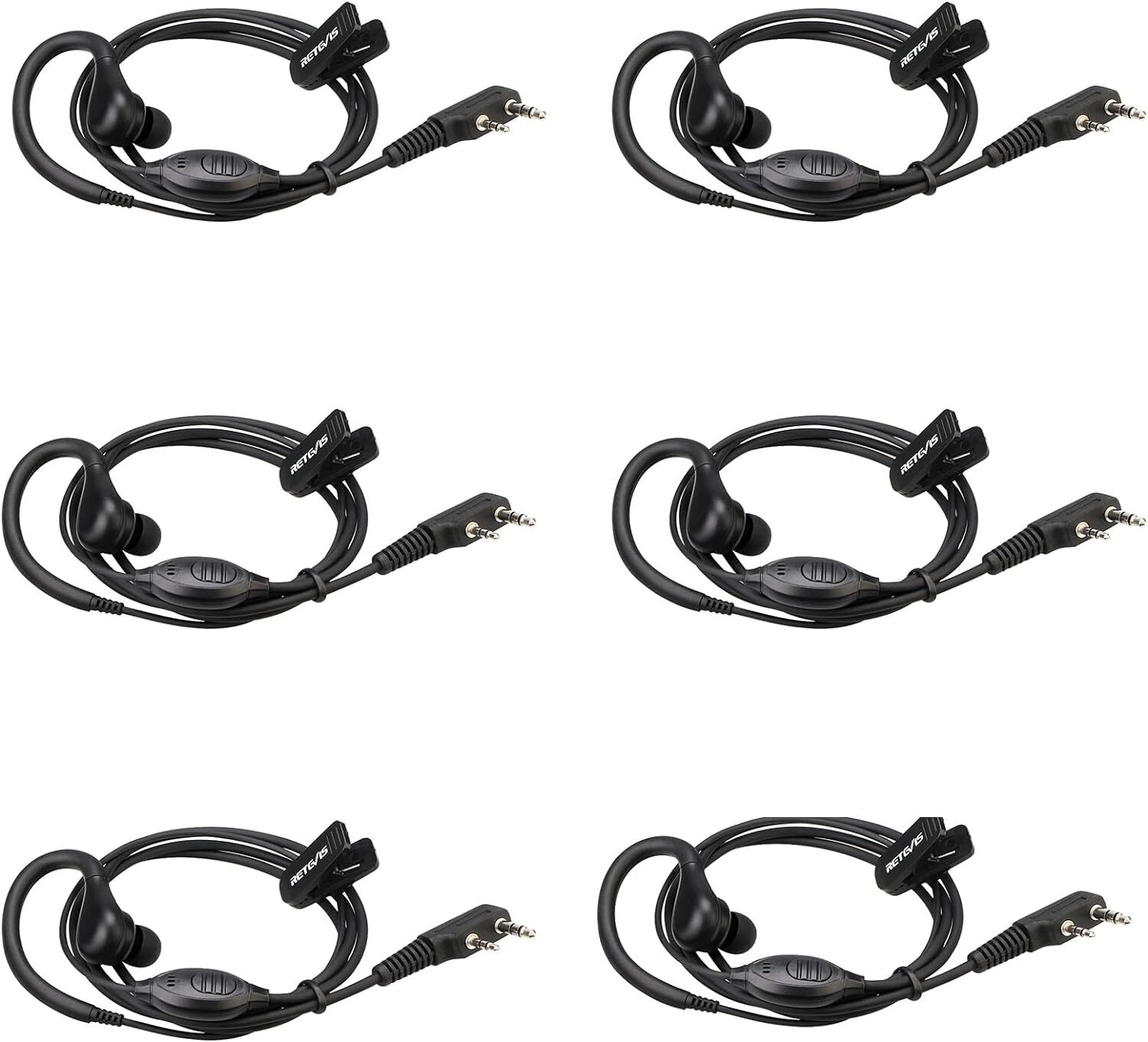 Retevis RT622 Casque radio, Compatible RT24 RT27 RT28 RT619