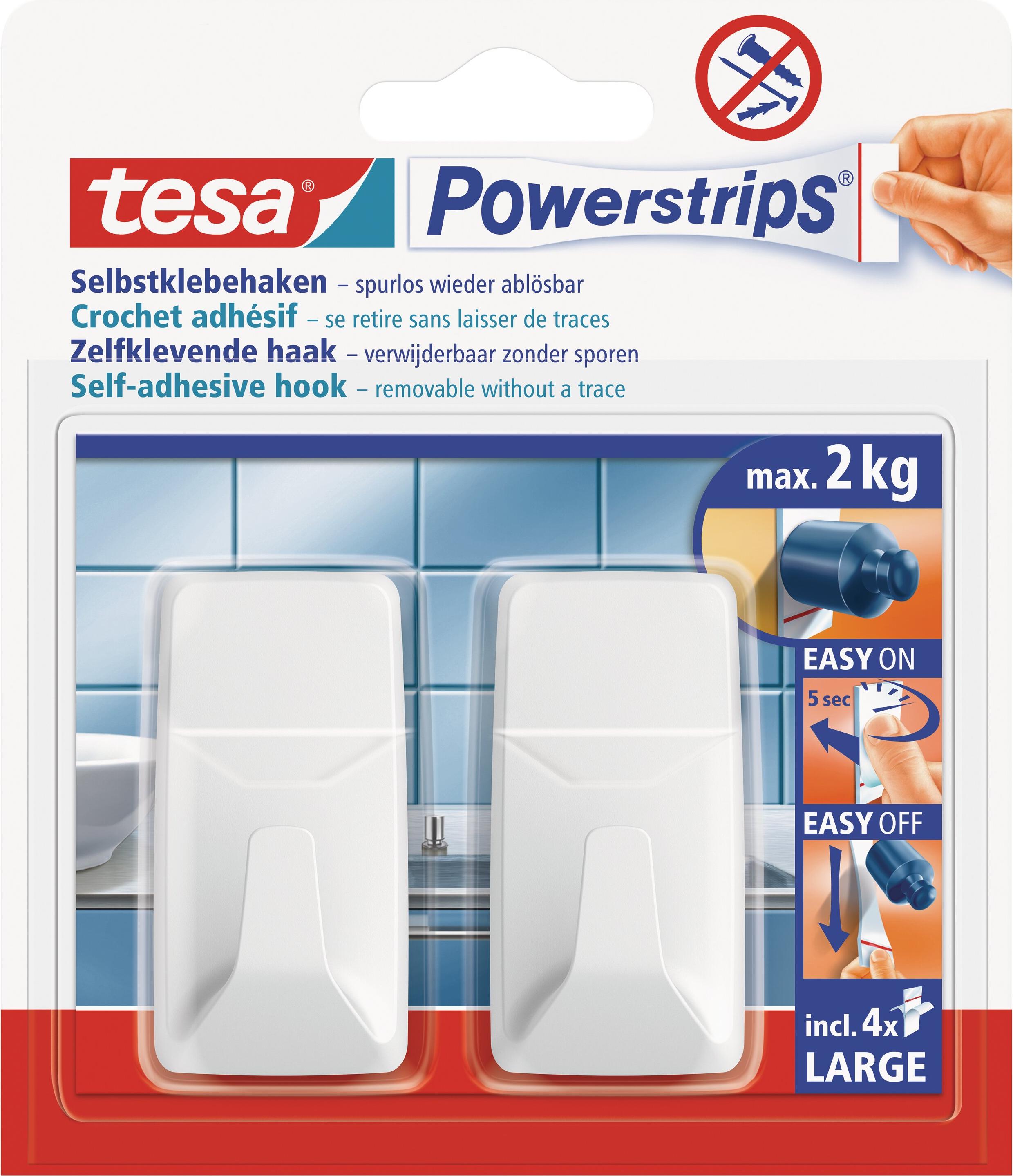 tesa 58272-00000-00 tesa Powerstrips Crochet LARGE