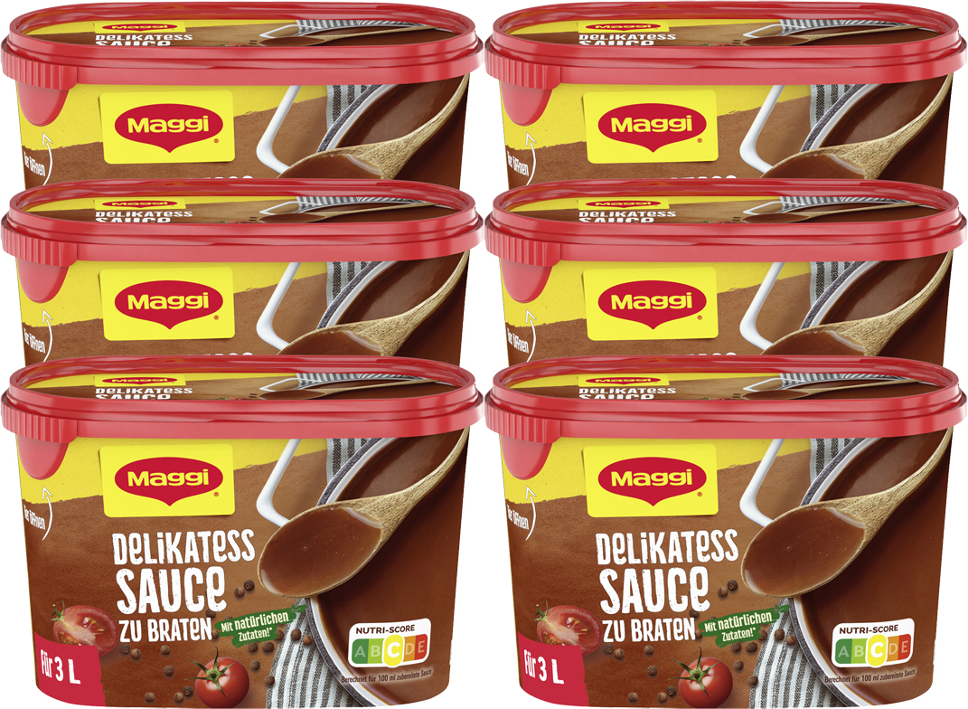 Maggi Delikatess Sauce zu Braten dunkle Sauce zu Fleisch