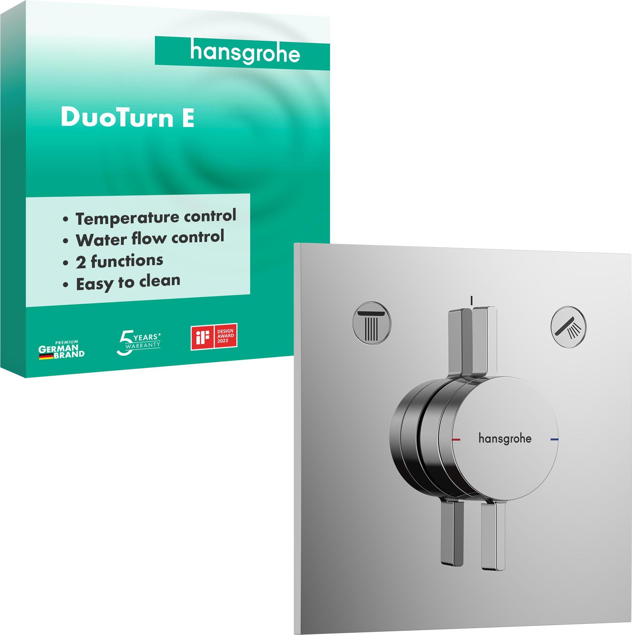 HG DuoTurn E miscelatore da incasso, cromo, 2 utenze