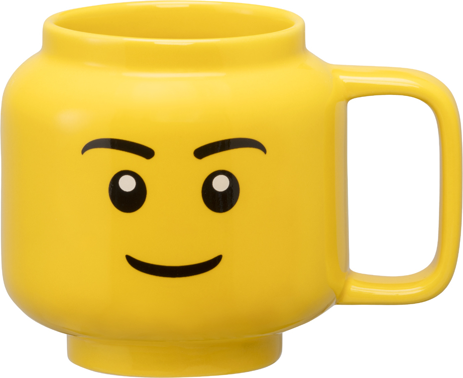 LEGO Kaffeetasse BOY 255 ml gelb im Karton aus Keramik