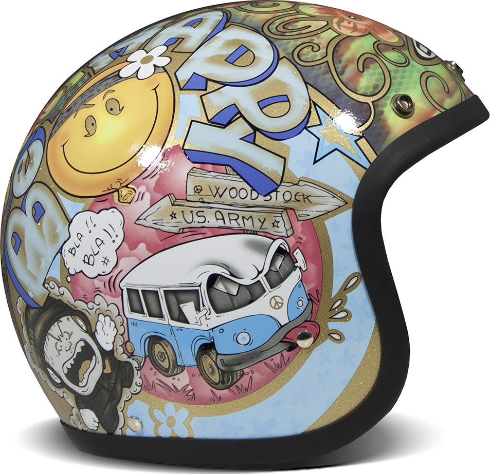 Kask Jet Cafe Racer DMD RETRO Woodstock rozmiar XXL