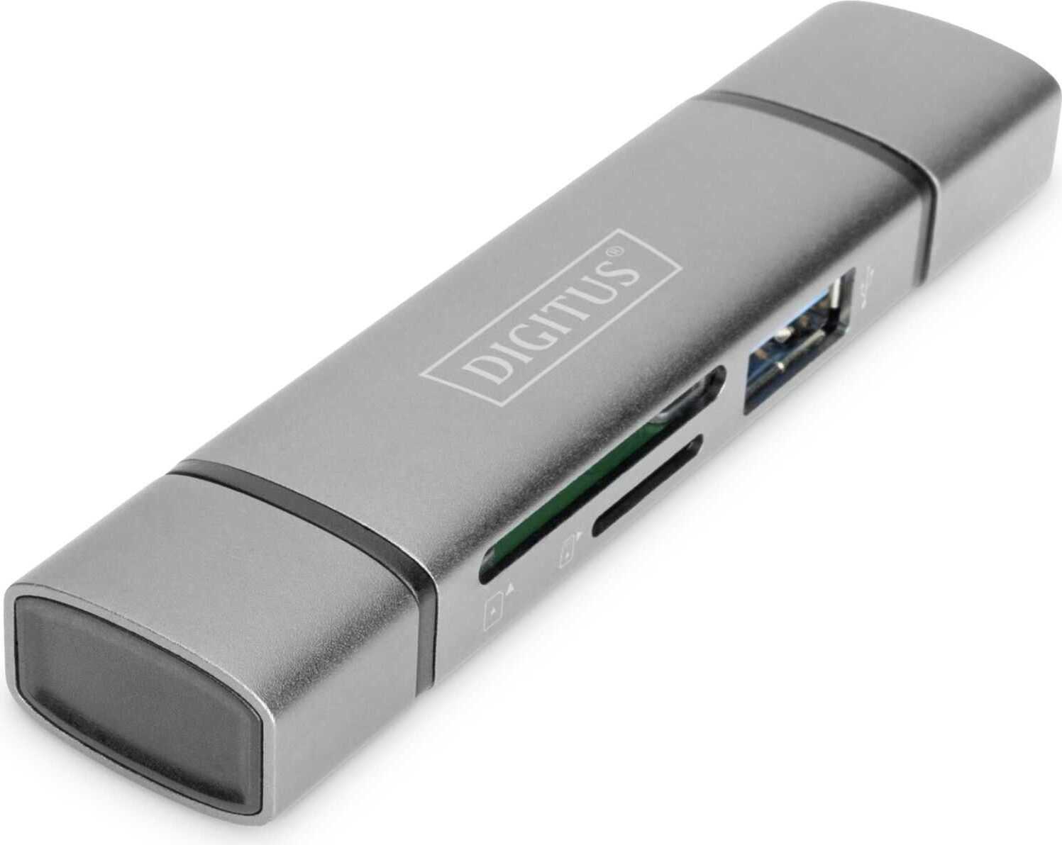 DIGITUS Dual Card Reader Hub USB-C / USB 3.0, | Kaufland.sk