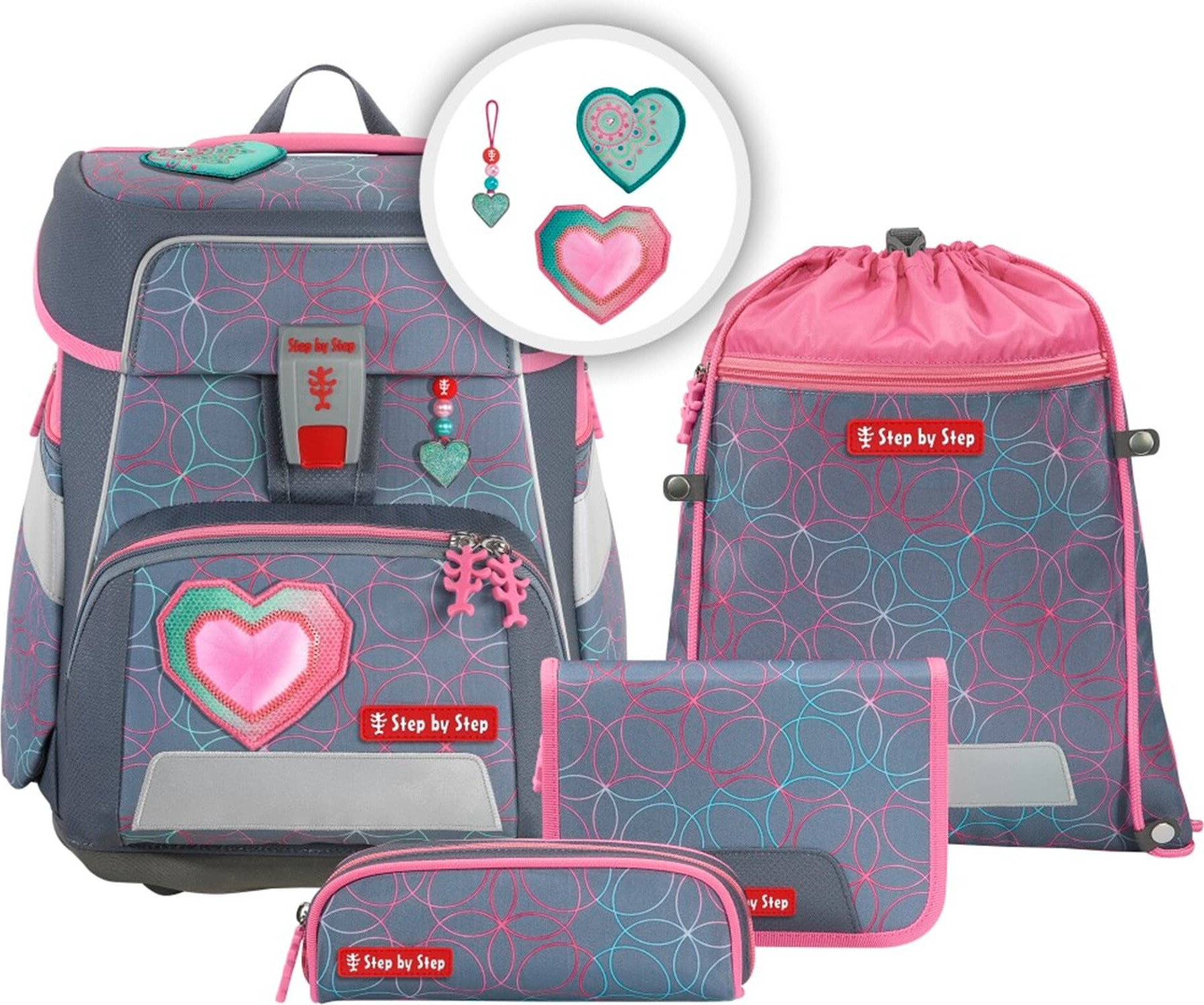 Step by Step Ranzen-Set SPACE, 5-teilig Schulranzen