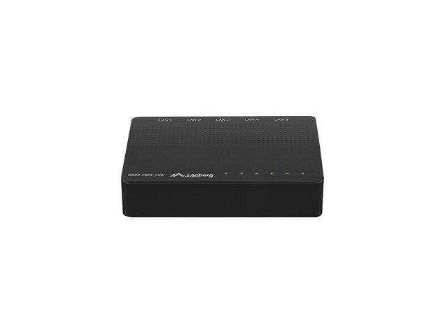Lanberg Switch 5X 1GB/S Gigabit Ethernet Desktop 12V Hub