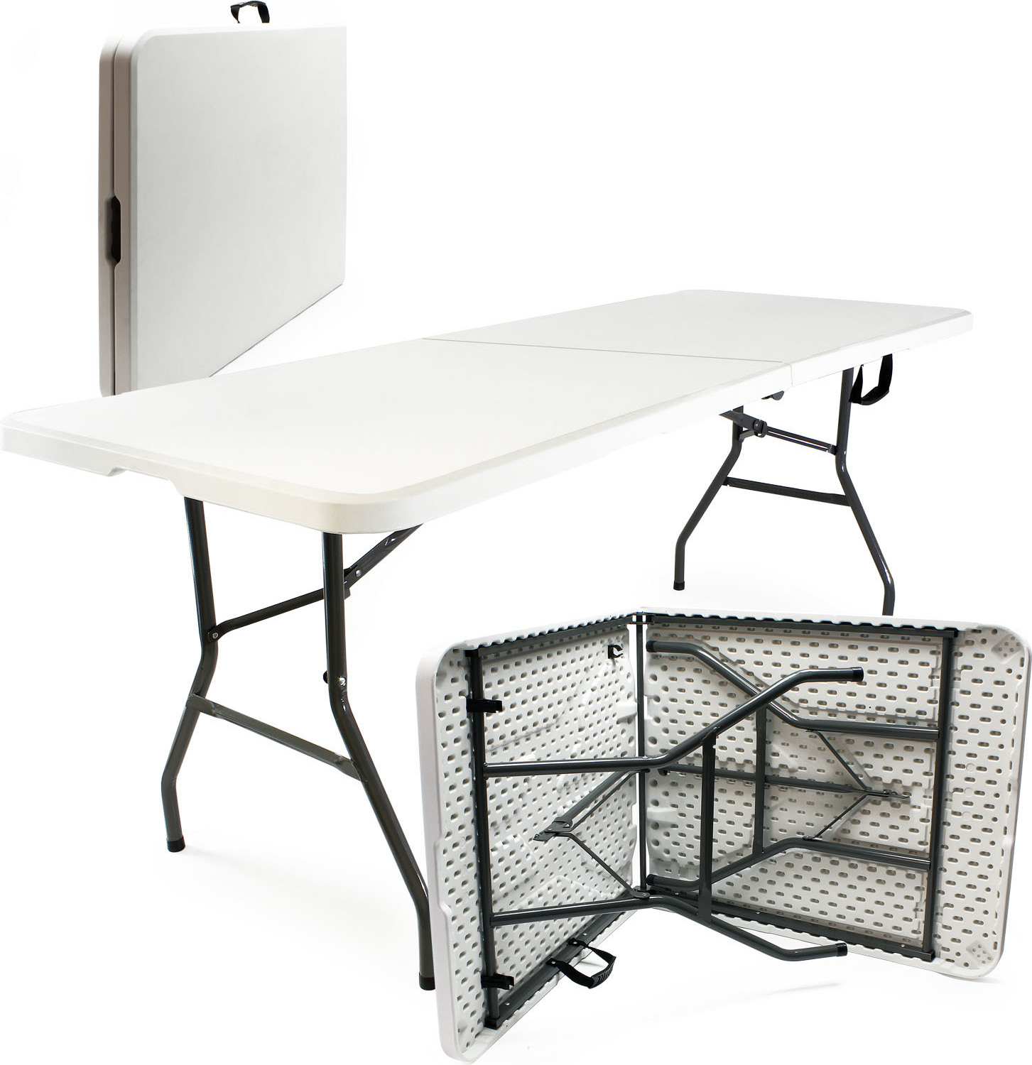 Wiltec skladací kempingový stôl 180x75x74 cm Skladací stôl