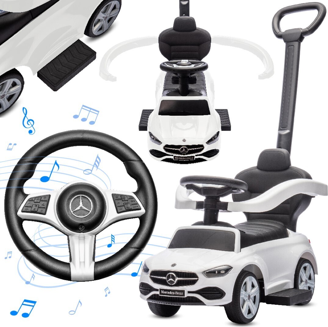 Detské auto Mercedes C-Class biely Sun Baby Odrážacie autá