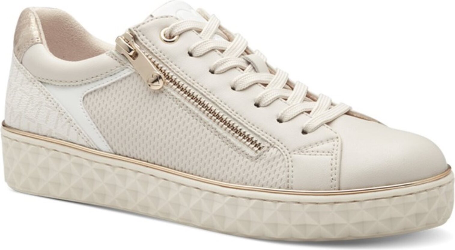 Marco Tozzi Baskets - Cream Combi Textile/Synthétique : 39