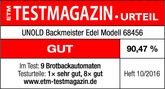 Unold 68456 Backmeister Edel Machines à pain