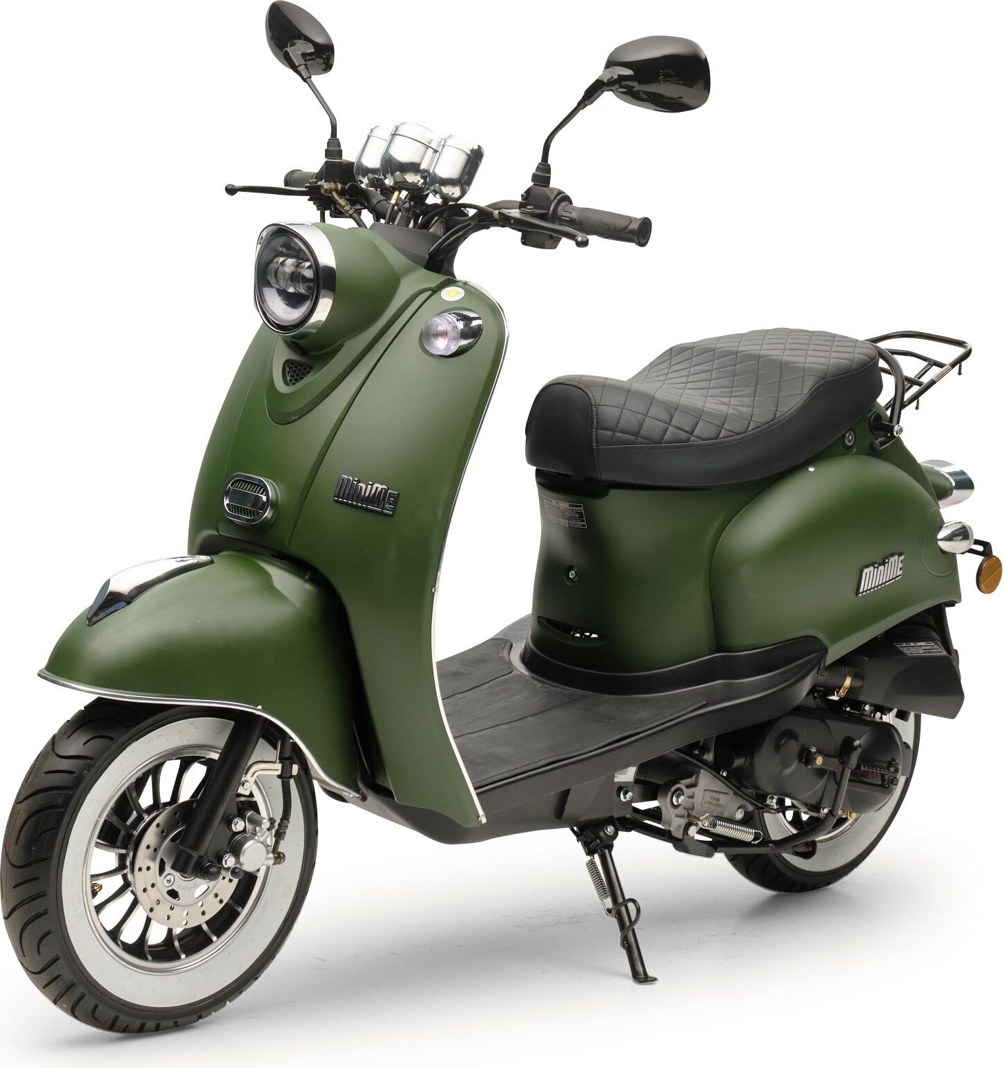 Motorroller 50 ccm Burnout MiniMe 2.0 Mattgrün 45 km/h