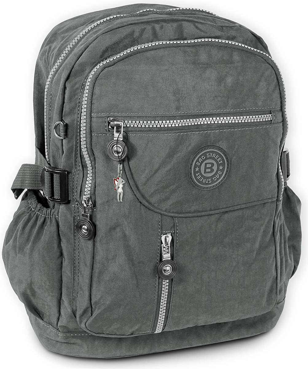 Sac à dos Bag Street Sac de sport en nylon gris 30x18x38
