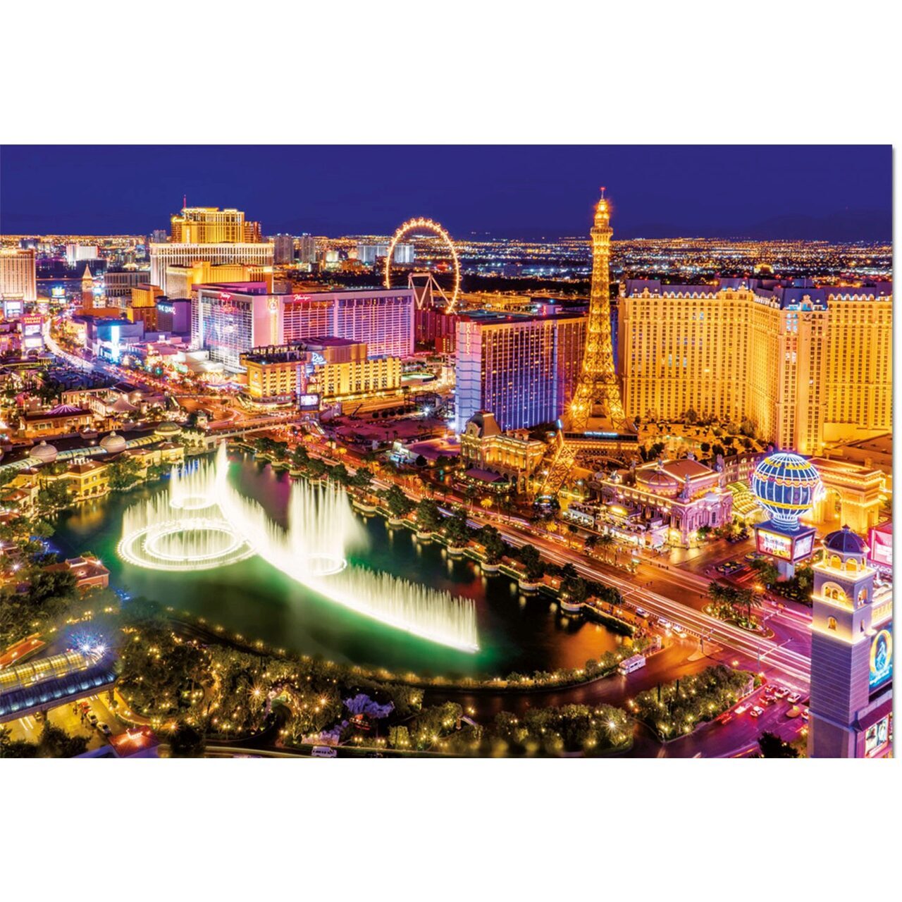Educa - Las Vegas 1000 pièces puzzle lumineux de nuit