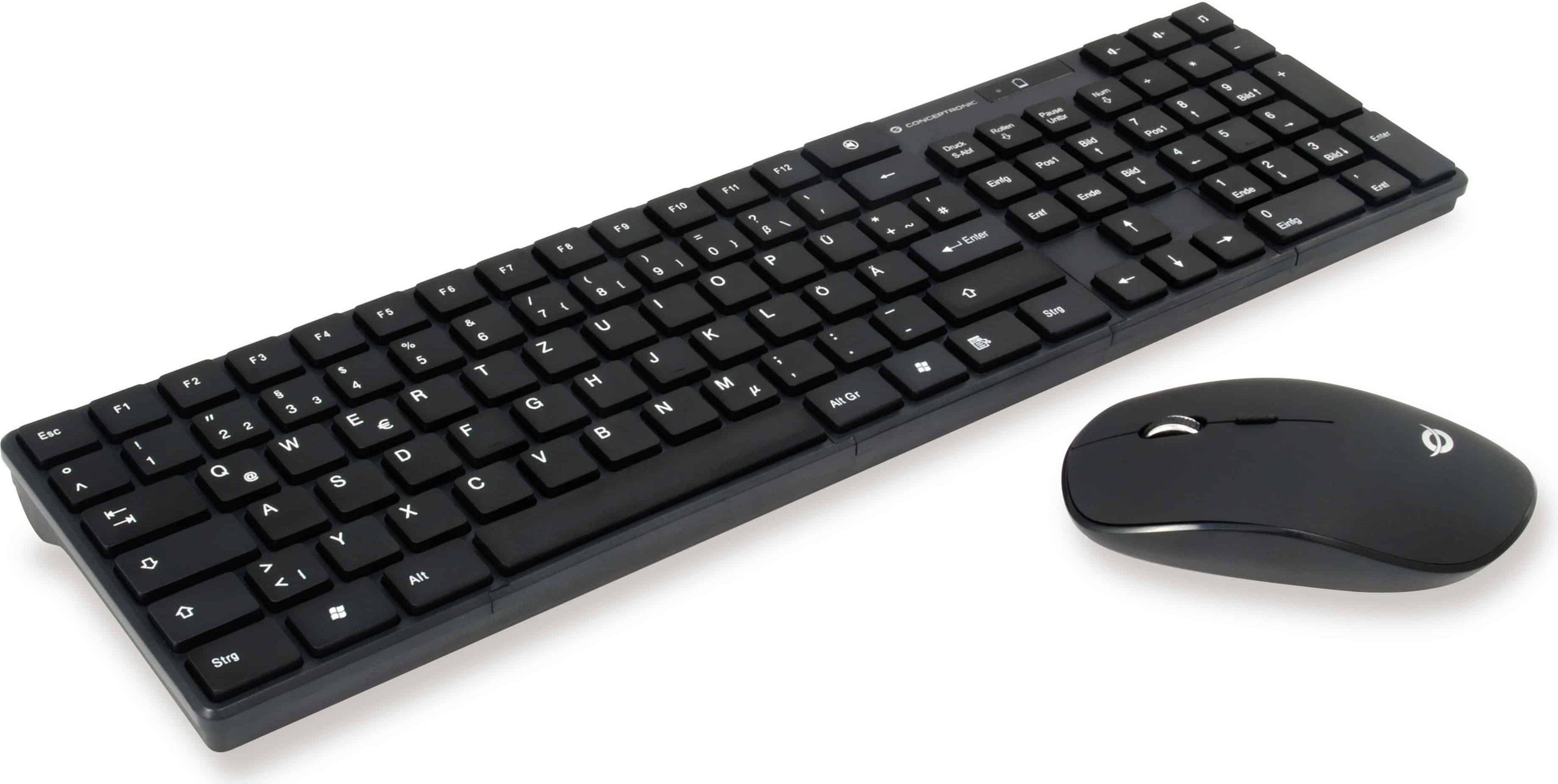 CONCEPTRONIC Wireless Tastatur + Maus,Layout deutsch