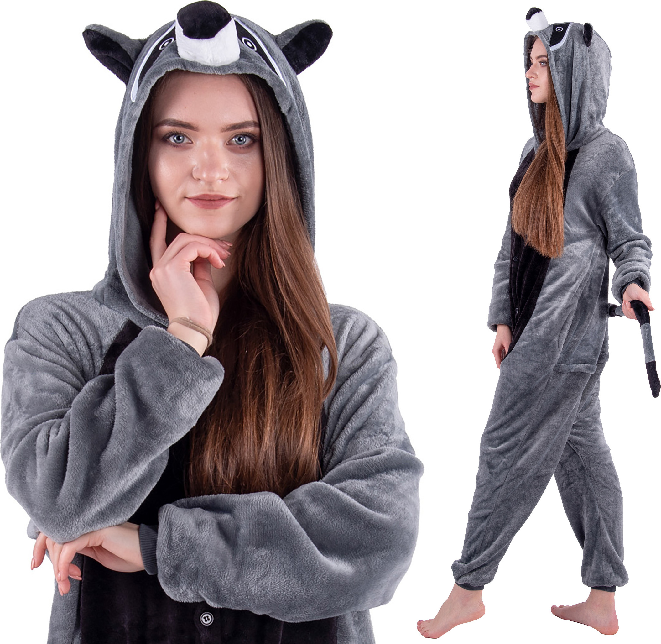 Pyjamas Kigurumi Onesie Waschbär, Größe XL | Kaufland.de